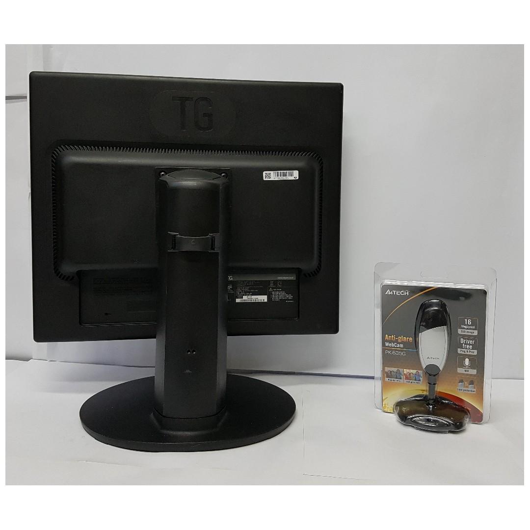 TG Sambo TGL 192G 19-inch LCD Monitor with A4TECH PK-635G Flexible ...