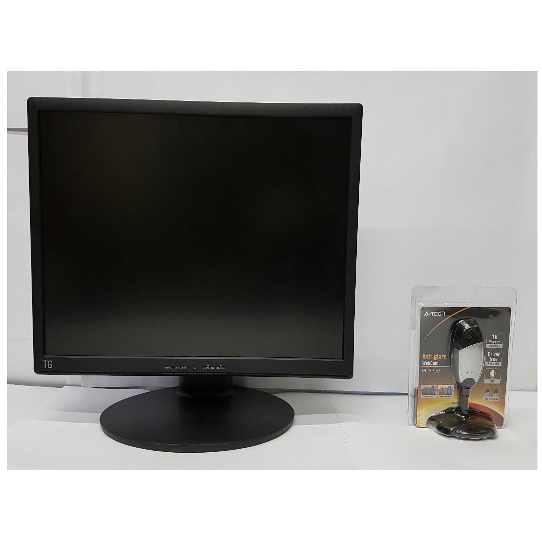 TG Sambo TGL 192G 19-inch LCD Monitor with A4TECH PK-635G Flexible ...
