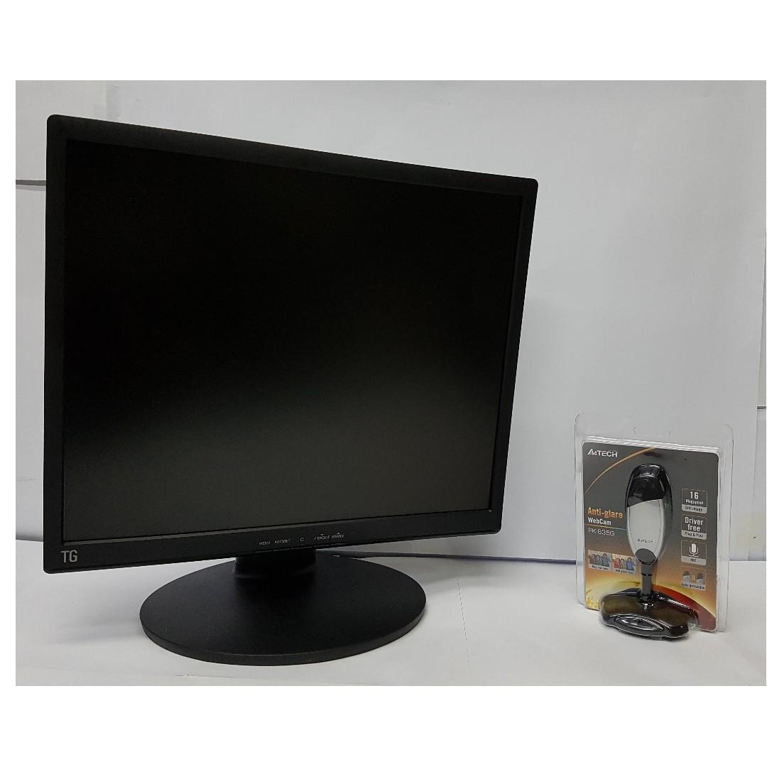 TG Sambo TGL 192G 19-inch LCD Monitor with A4TECH PK-635G Flexible ...