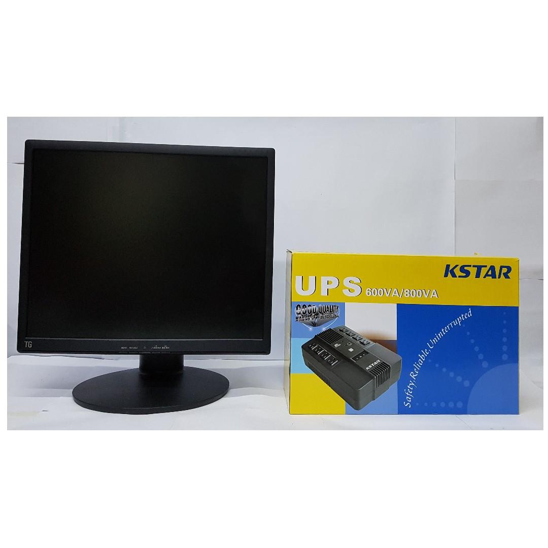 TG Sambo TGL 192G 19-inch LCD Monitor with KSTAR 600VA AiO UPS ...