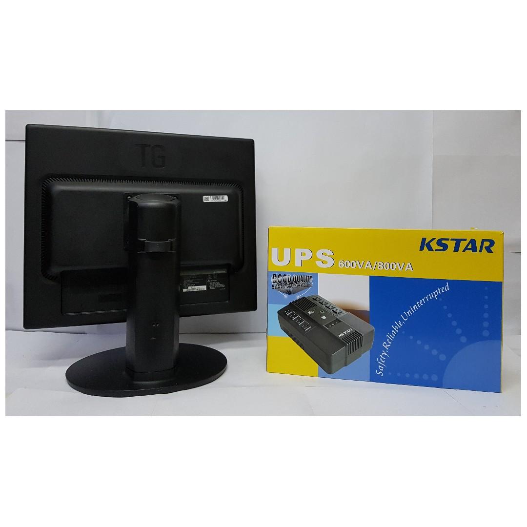 TG Sambo TGL 192G 19-inch LCD Monitor with KSTAR 600VA AiO UPS ...