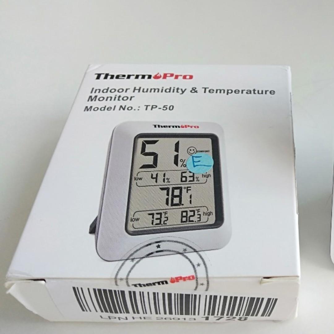 Thermpro TP-50 Humidity and Temp Monitor, Health & Nutrition, Health ...