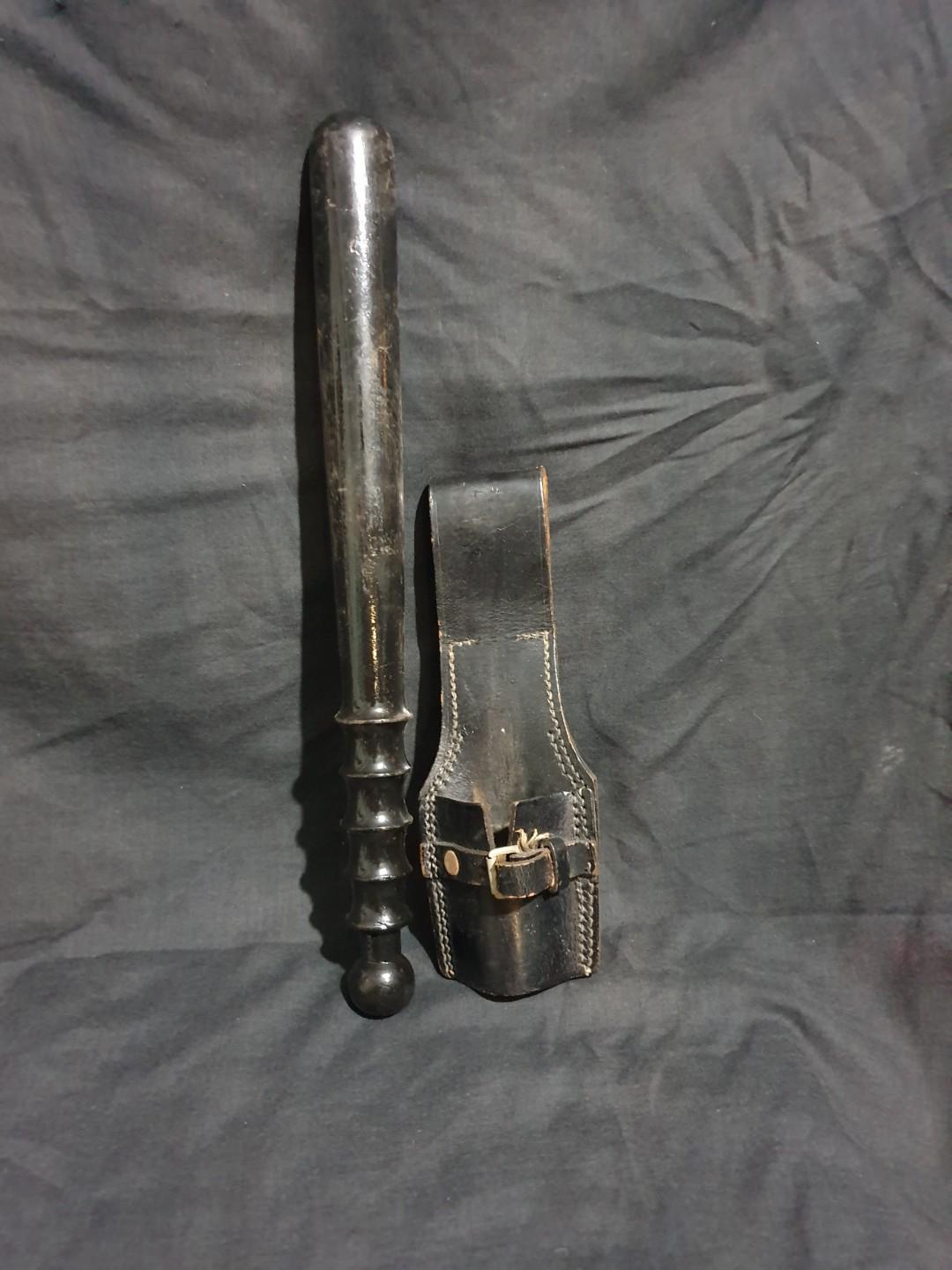 1950's? singapore police baton with leather baton holder., Hobbies ...