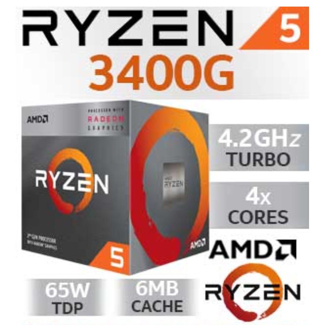 AMD Ryzen 5 3400g Processor, Everything Else, Others on Carousell