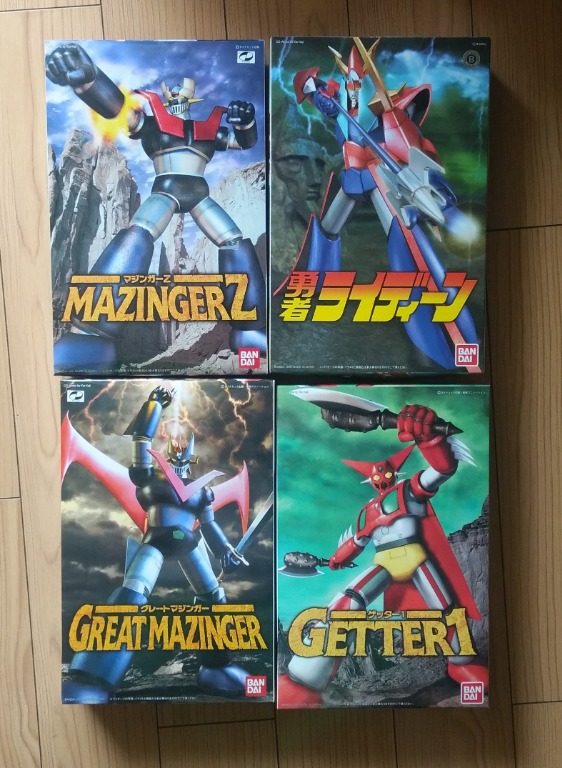 Bandai MC Set of 4, Great Mazinger, Mazinger Z, Getter 1, Reideen ...