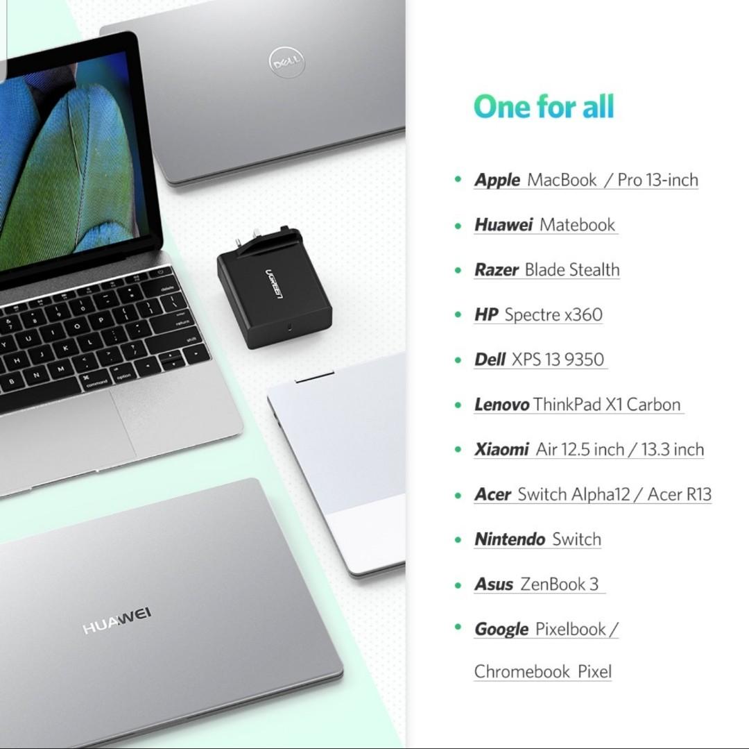 Brand New UGreen 65W Type C PD2.0 Fast Charger UK pin, Mobile Phones ...