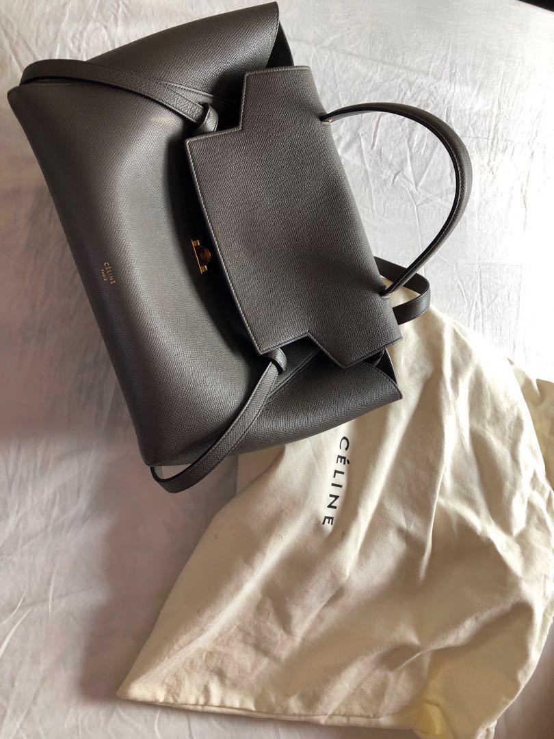 Celine mini belt grey authentic, Women's Fashion, Bags & Wallets, Cross ...