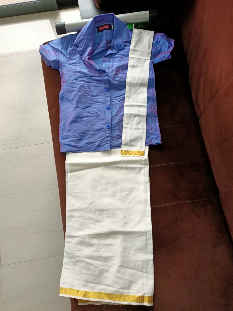 Indian traditional set with Doti, Babies & Kids, Babies & Kids Fashion ...