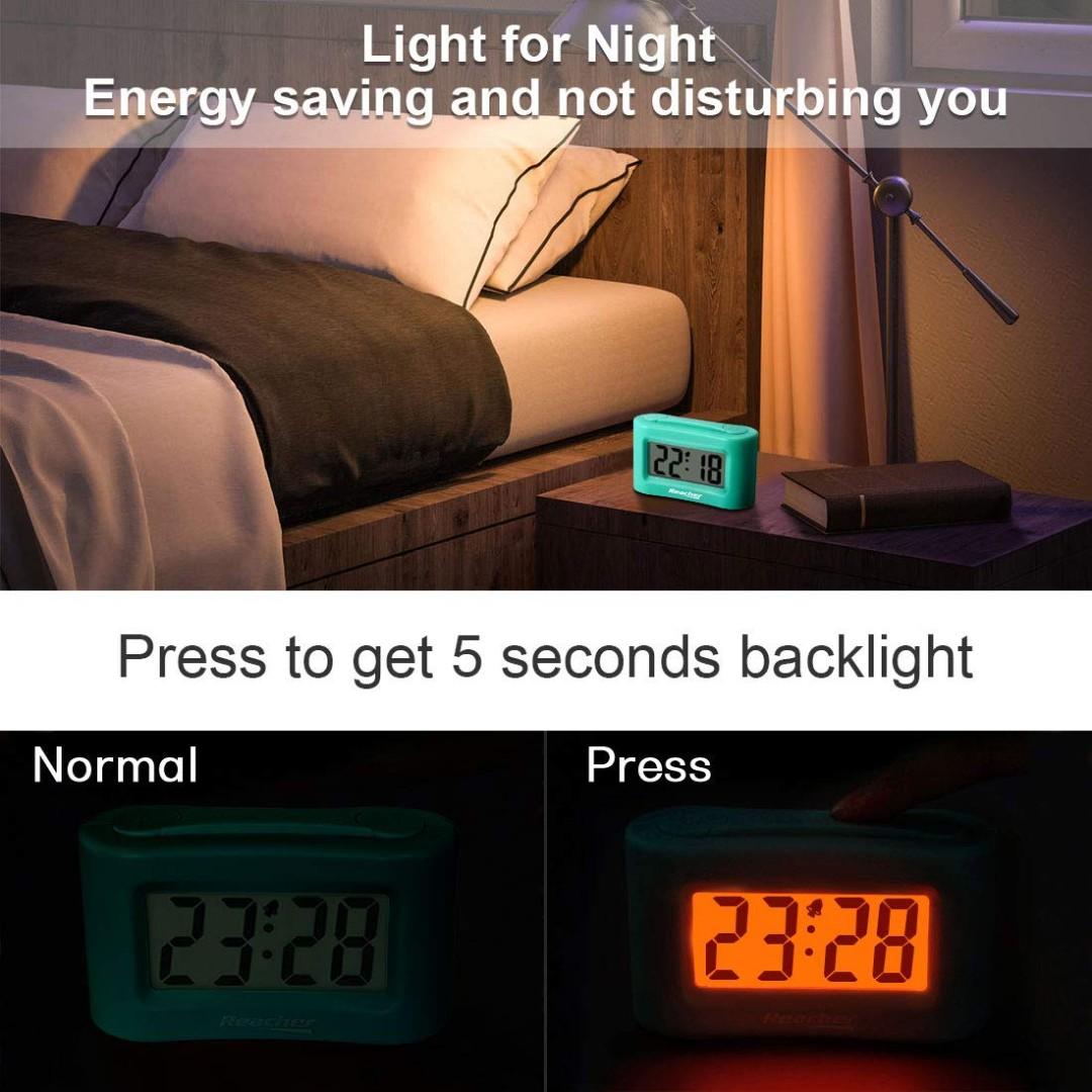 Item#445 - Reacher Mini Battery Operated Alarm Clock (Mint Green ...