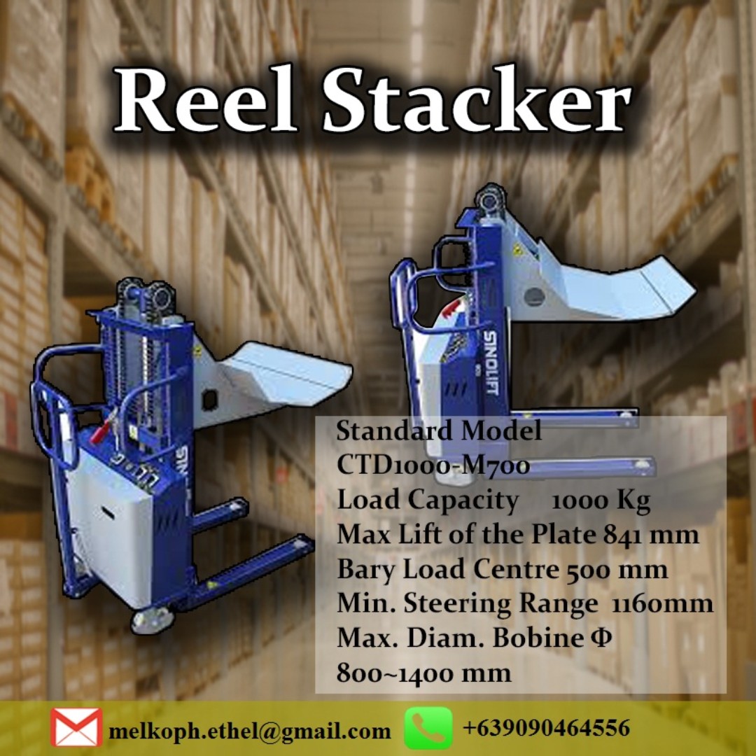 Manual Hydraulic Reel Lift Stacker standard 1, Commercial & Industrial ...