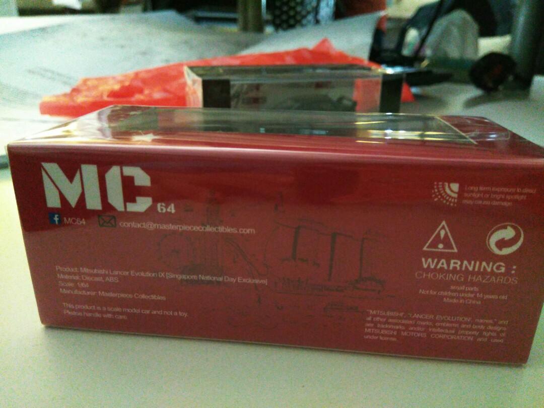 MC64 Diecast Misubishi Lancer Evo IX (SG National Day Exclusive ...