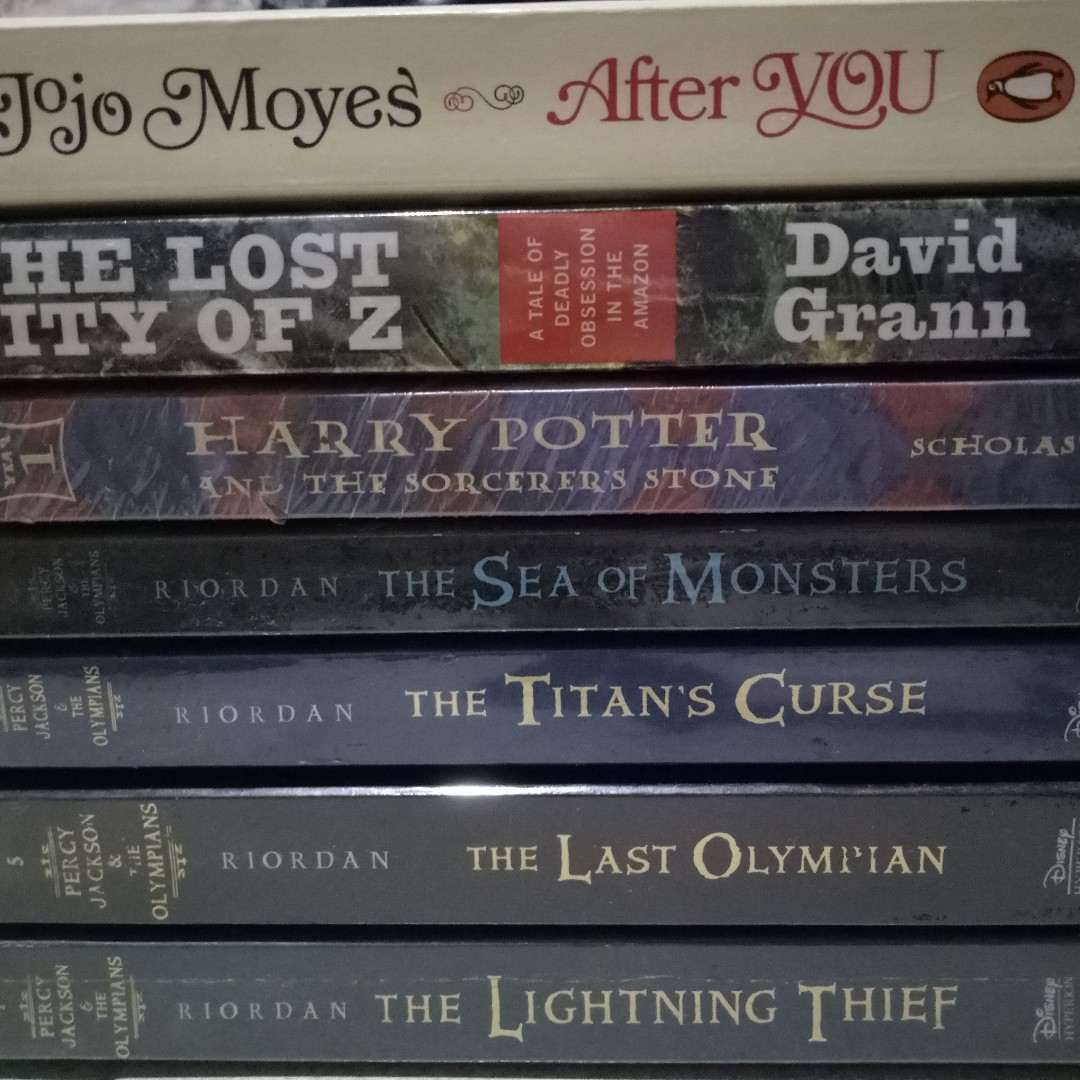 Me Before You, Lost Planet of Z, Percy Jackson, Harry Potter, Hobbies ...