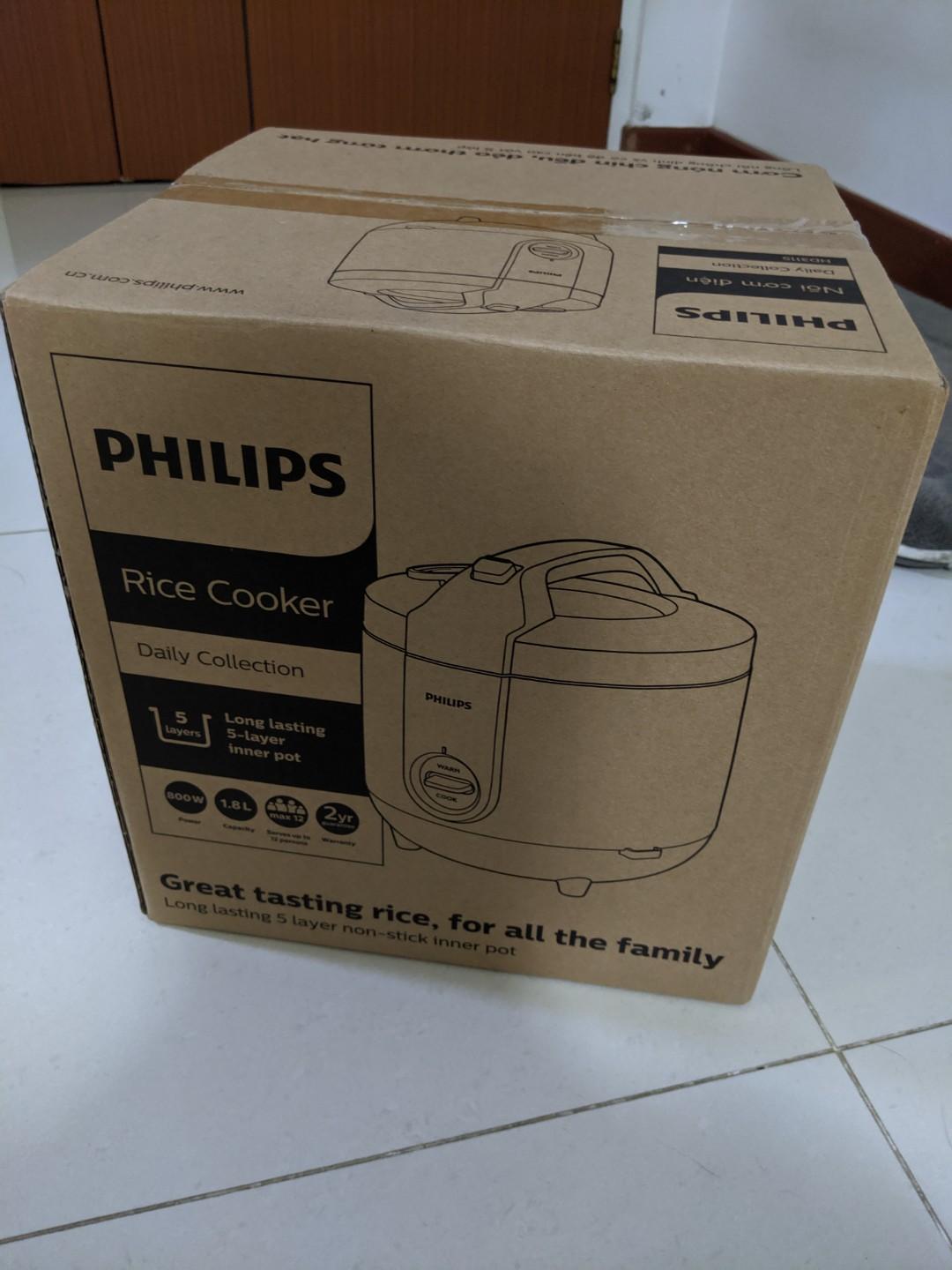[BNIB] Philips 1.8L Jar Rice Cooker HD3115, TV & Home Appliances ...