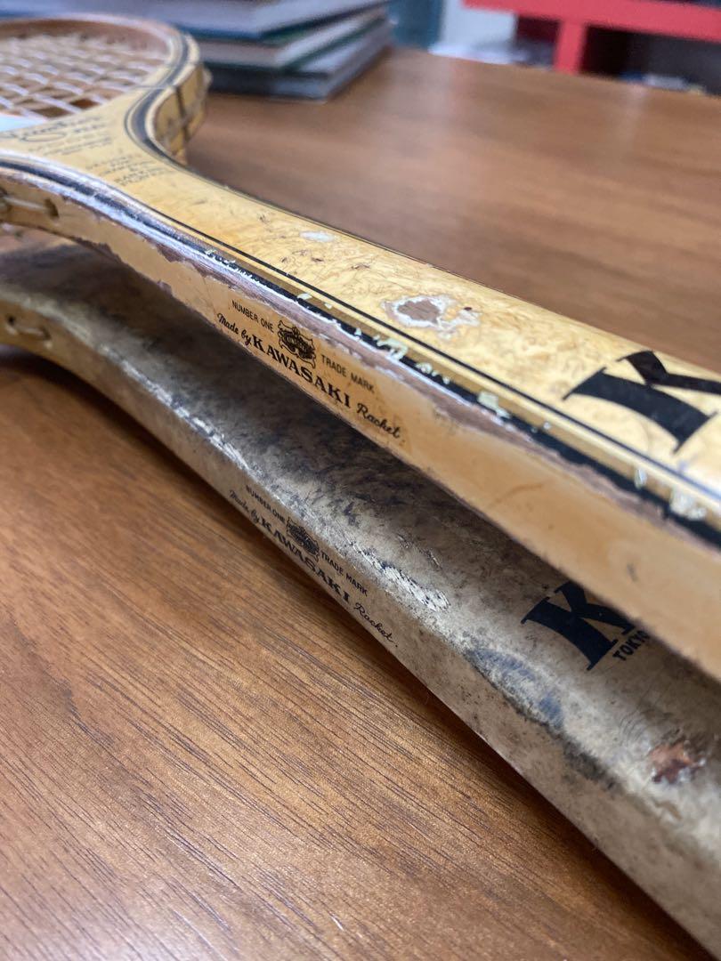 RARE old tennis racket raket kayu lama, Sports Equipment, Sports ...