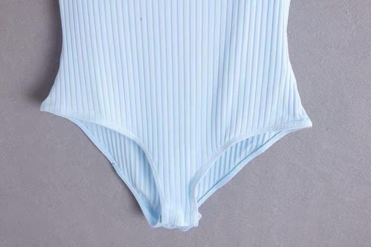 Ready Stock Sky Blue Swimming Suit, Women's Fashion, Coats, Jackets and ...