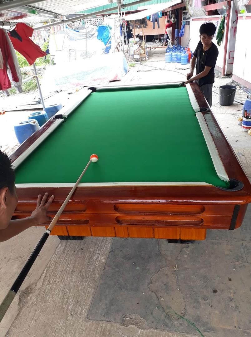 Refurbished Puyat Style Italian slate Standard Billiard Table For Sale ...