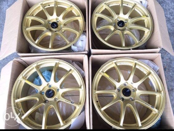 18" Advan Rz JL8326 Gold Mags 5Holes PCD114 bnew, Car Parts ...