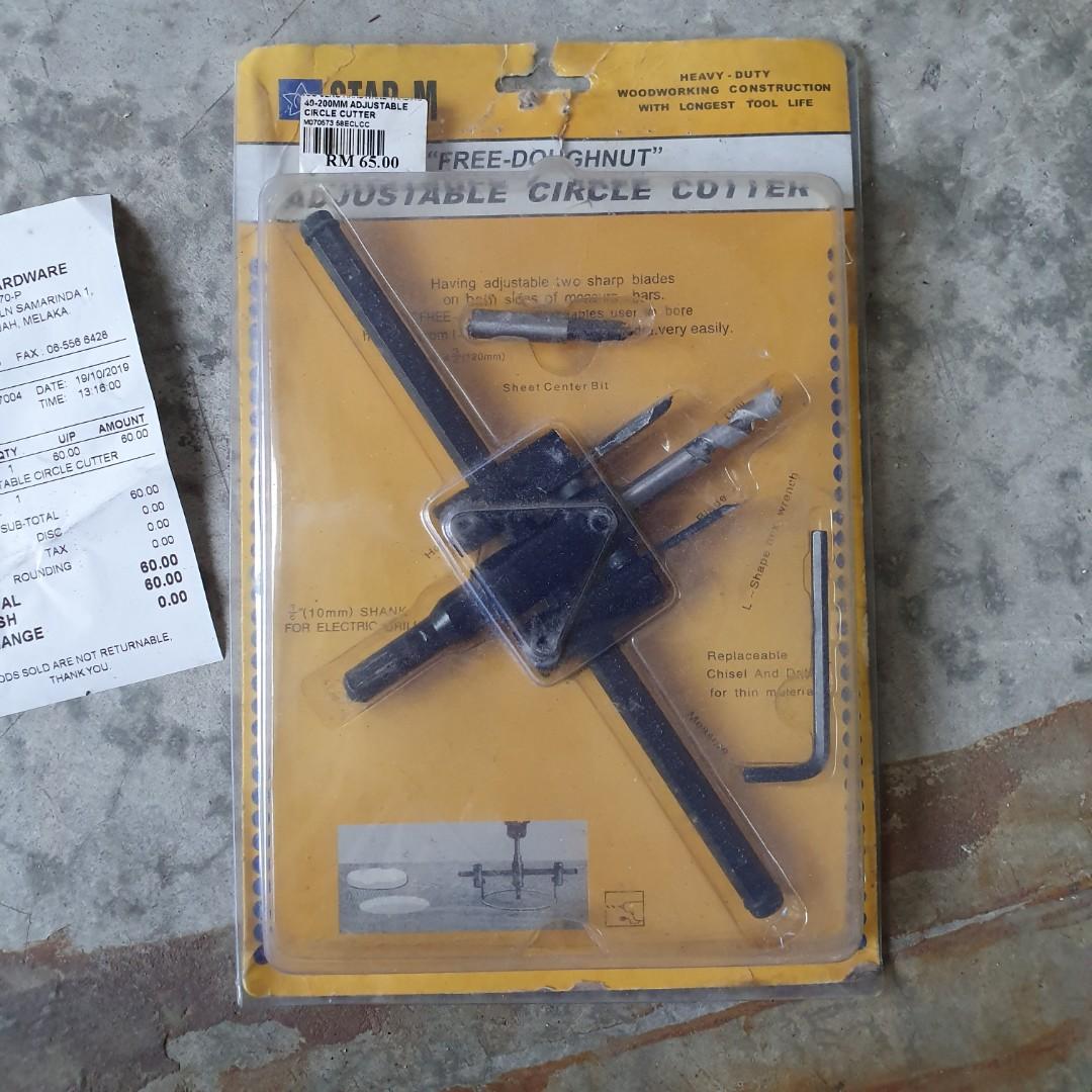 Adjustable Hole cutter / circle cutter downlight hole ceiling lubang ...