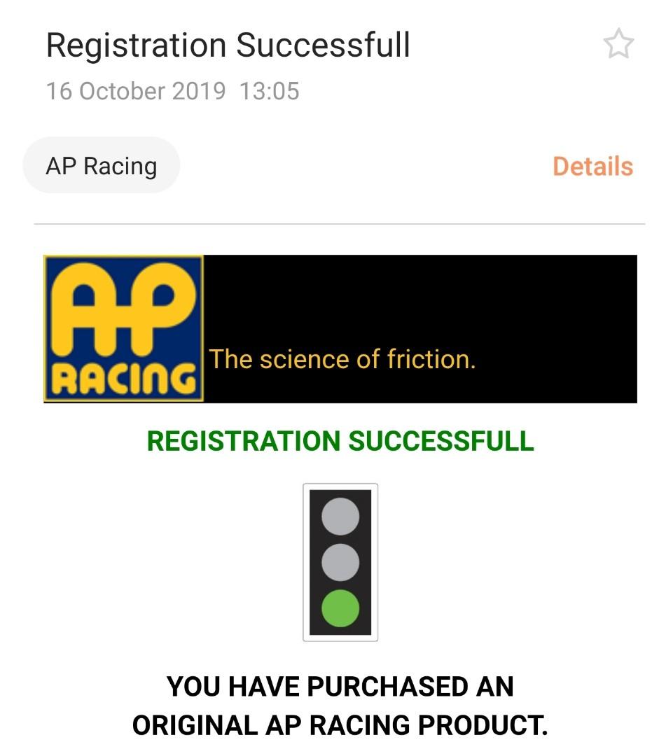 AP Racing Pro5000R, Car Accessories, Accessories on Carousell
