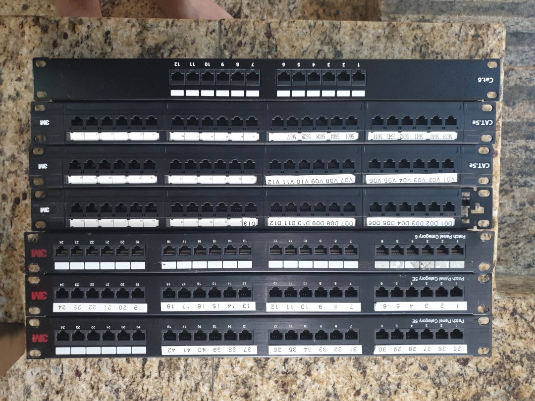 Cat 6 & 5e Terminal Panels, Electronics, Computer Parts & Accessories ...