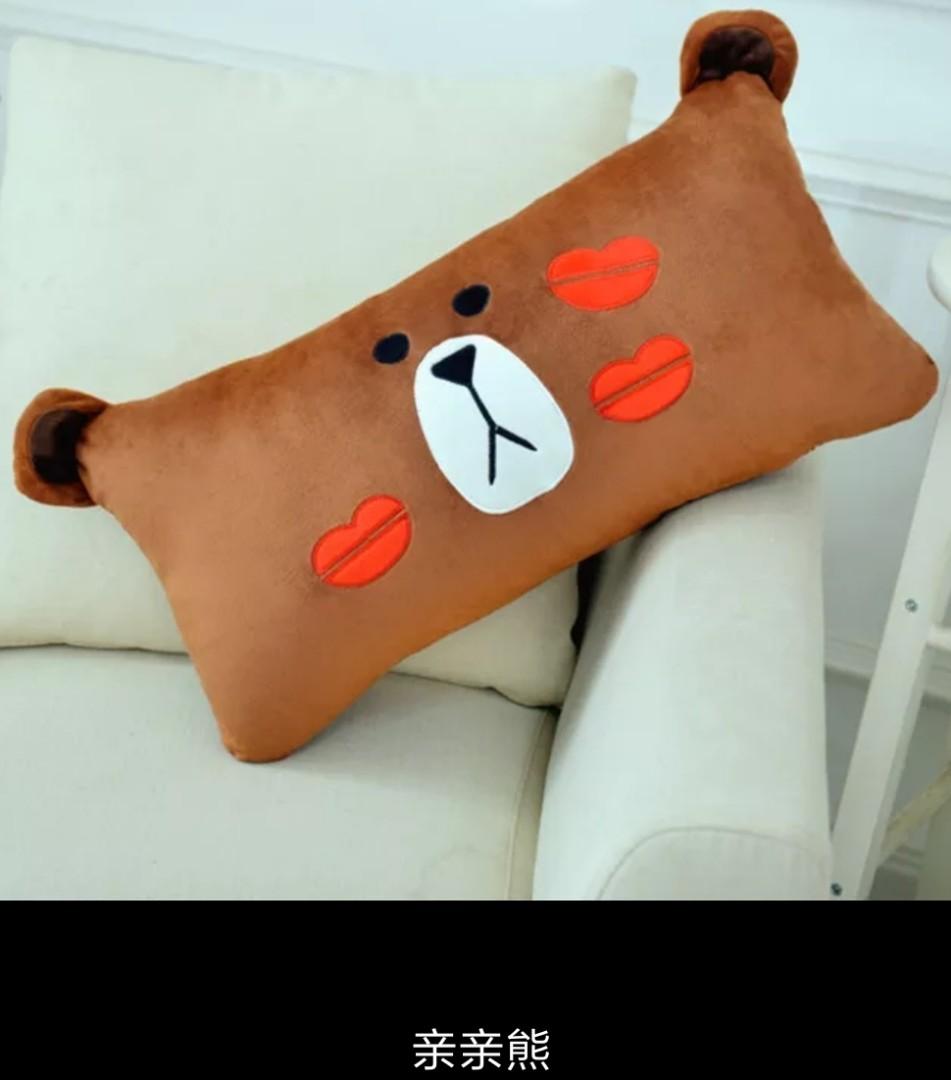 CUTE CARTOON CHARACTER PILLOW, Furniture & Home Living, Bedding ...