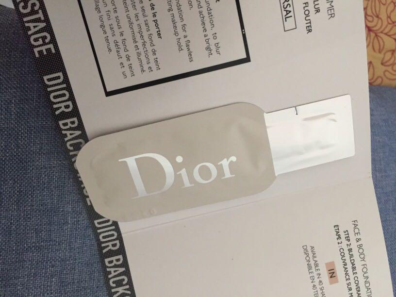 Dior Backstage Face and Body Primer/Foundation Sample, Beauty ...