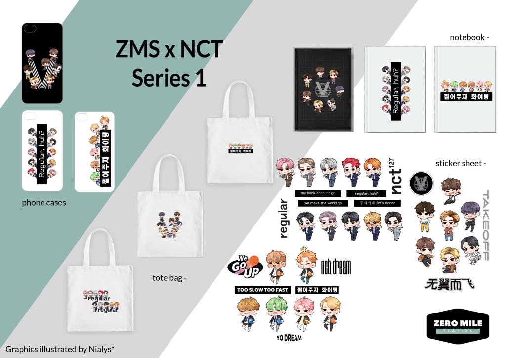 [CLOSED] NCT 127, NCT Dream and WayV Chibi Items, Hobbies & Toys ...