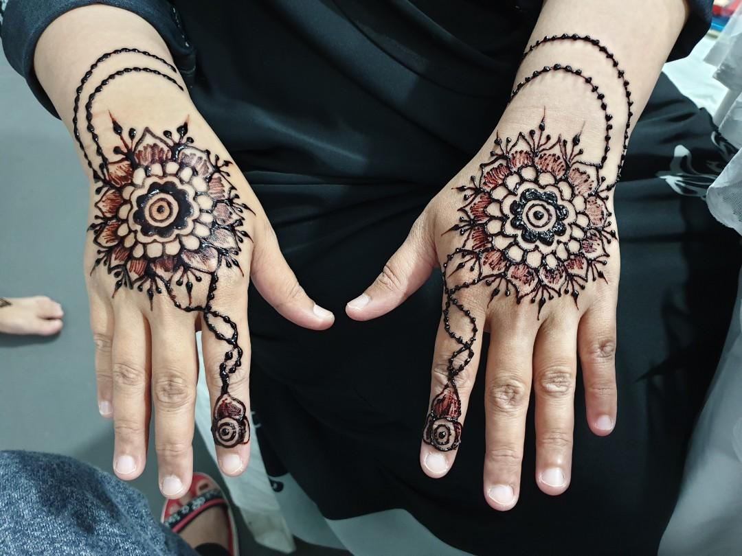 Diwali Henna / Karva Cauth / Mehdni Deepavali, Health & Nutrition, Face ...