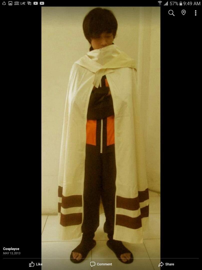Naruto Costume Cosplay Konoha Winter Cloak, Hobbies & Toys, Memorabilia ...