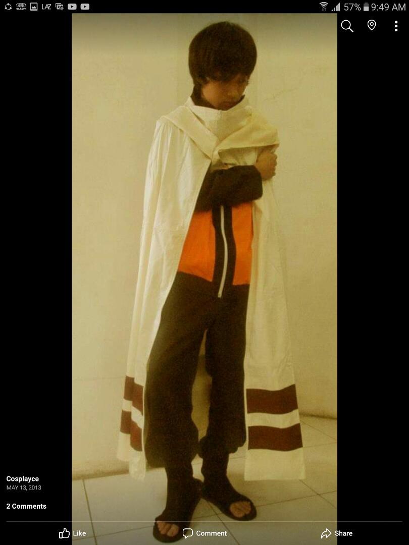 Naruto Costume Cosplay Konoha Winter Cloak, Hobbies & Toys, Memorabilia ...