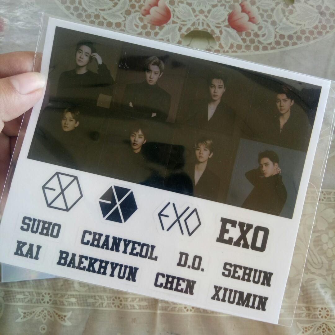 Official Exo Lightstick Ver 3 Stickers set, Hobbies & Toys, Memorabilia ...