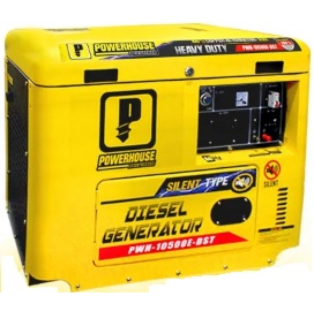 POWERHOUSE USA 9KVA Diesel Silent Type Generator, Commercial ...