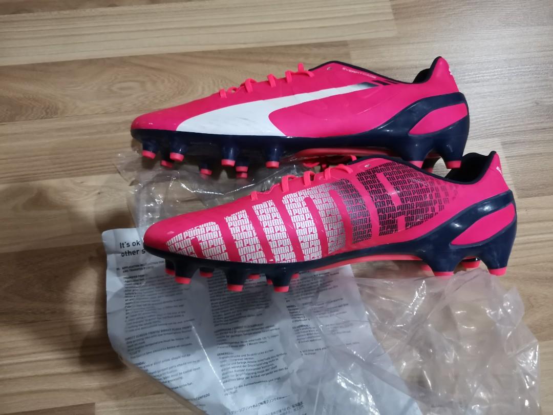 Puma Evo speed soccer boots, Sports Equipment, Sports & Games, Racket ...