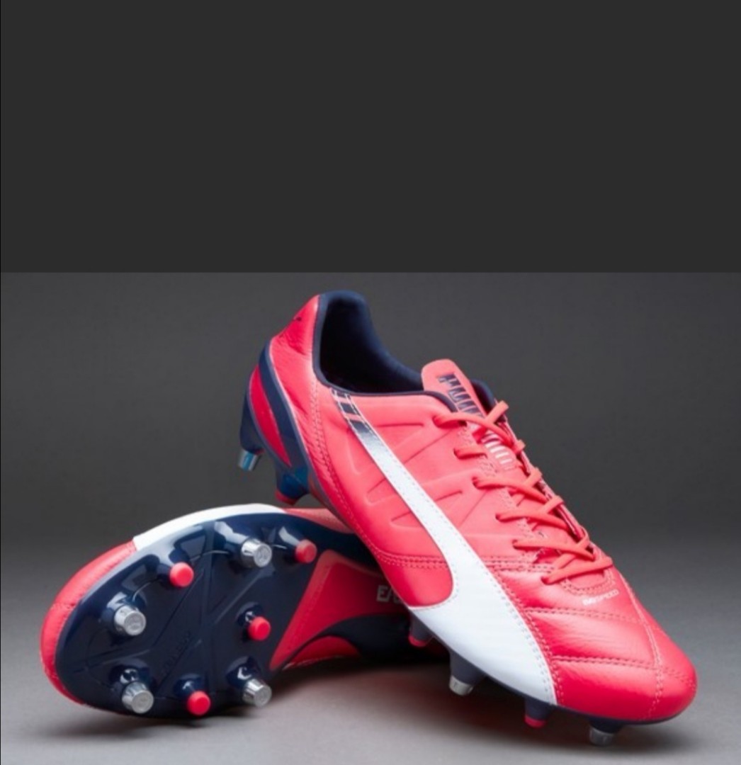 Puma Evo speed soccer boots, Sports Equipment, Sports & Games, Racket ...