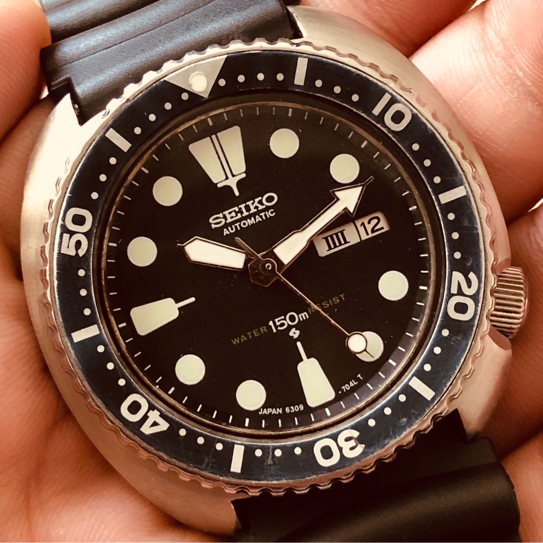 SOLD: Seiko Vintage Diver Turtle 6309 - 7040, Luxury, Watches on Carousell