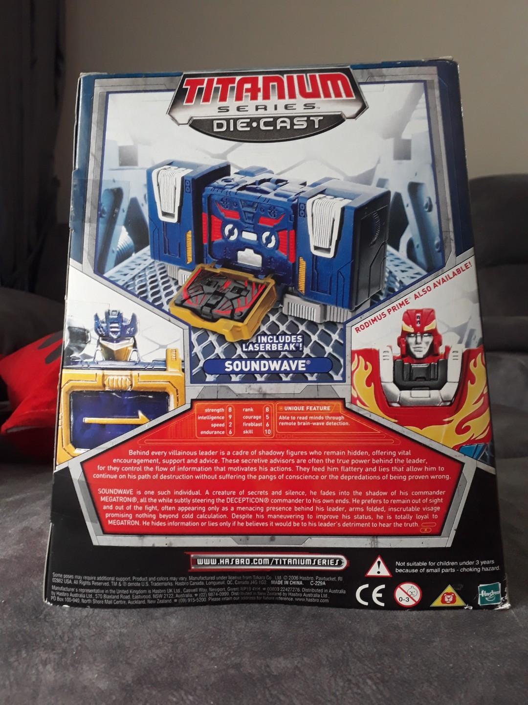 Transformers Titanium Series Die Cast Soundwave MISB, Hobbies & Toys ...