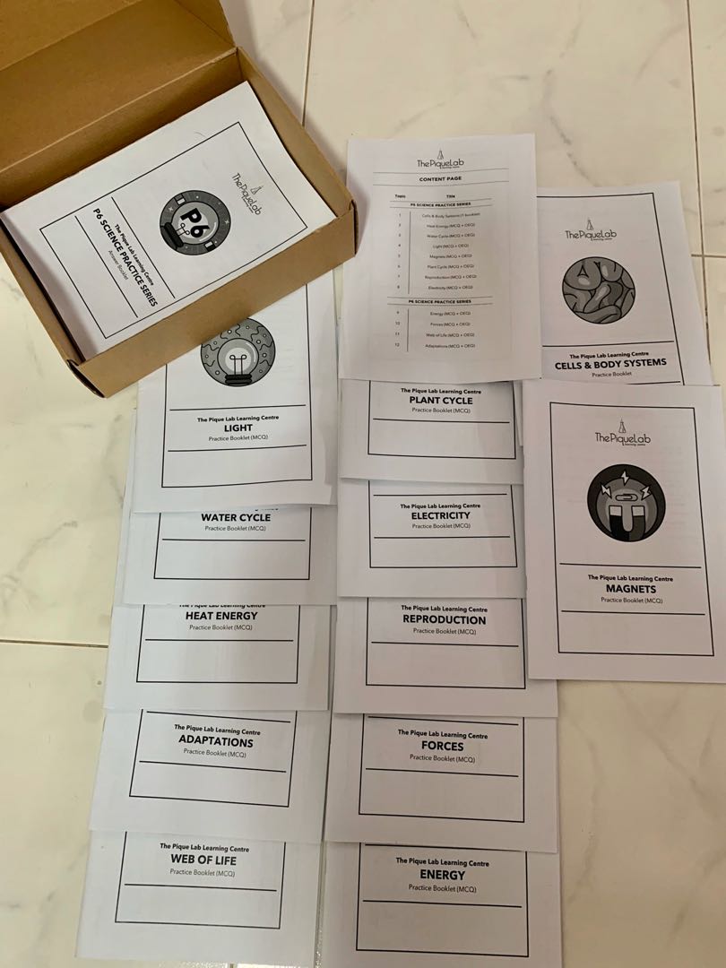 Ultimate PSLE Science Practice Series (P5 & P6 Topics) from The Pique Lab, Hobbies & Toys, Books ...