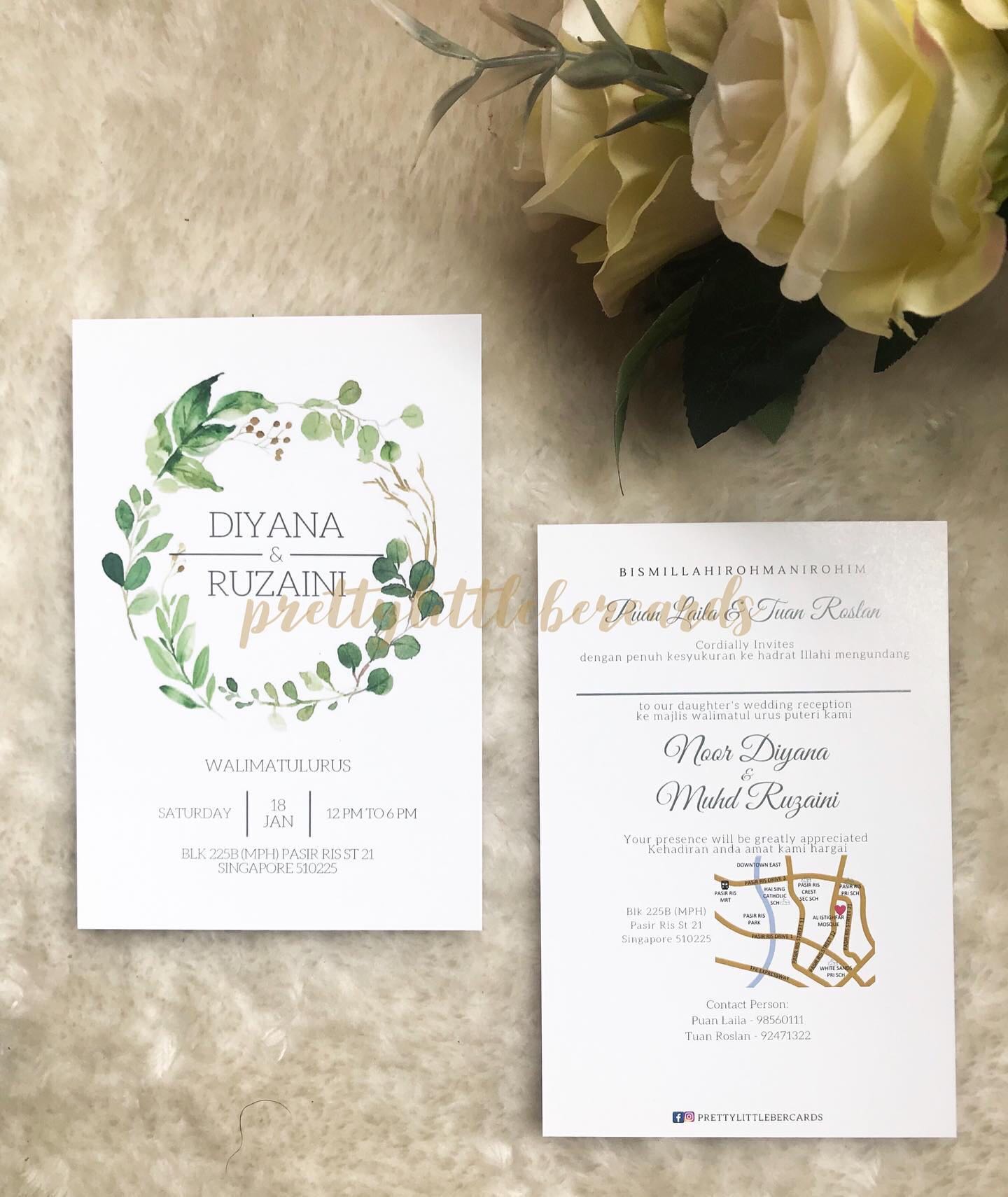 Wedding Invitation Cards/Card kahwin, Hobbies & Toys, Stationery ...