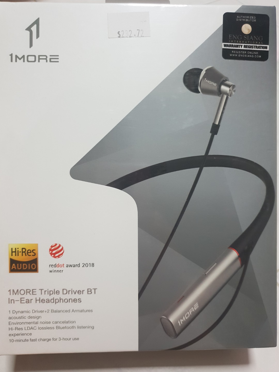 1More Triple Driver BT In-Ear Headphone, Audio, Headphones & Headsets ...