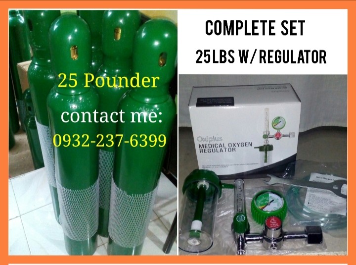25lbs medical oxygen tank with Regulator set, Beauty & Personal Care ...
