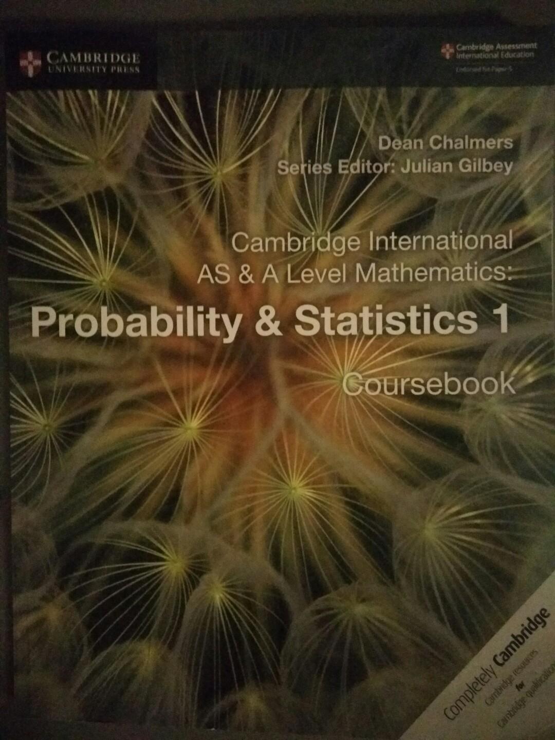 A level Mathematics Probability &Statistics 1 coursebook, Hobbies ...