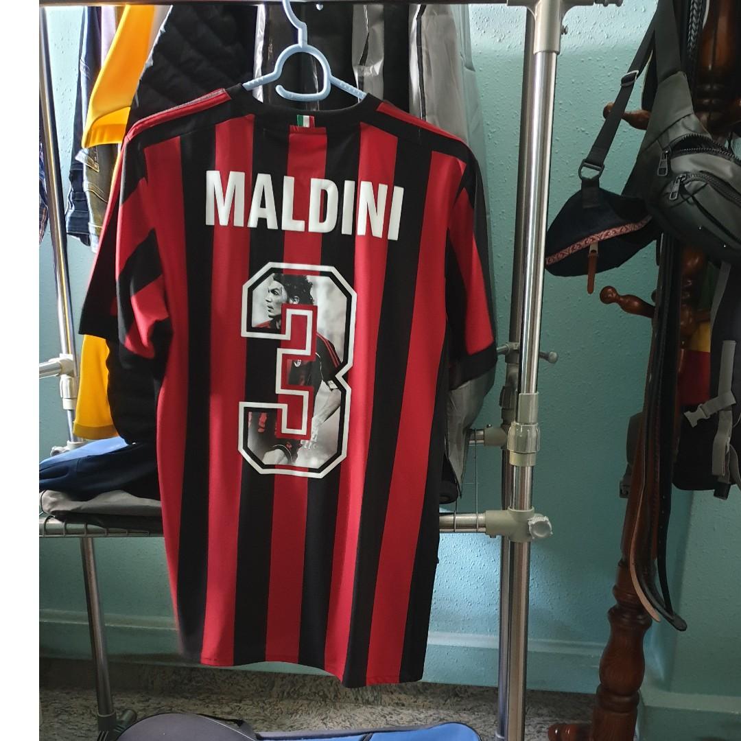 AC Milan Legend Paolo Maldini #3 Jersey, Men's Fashion, Activewear on ...