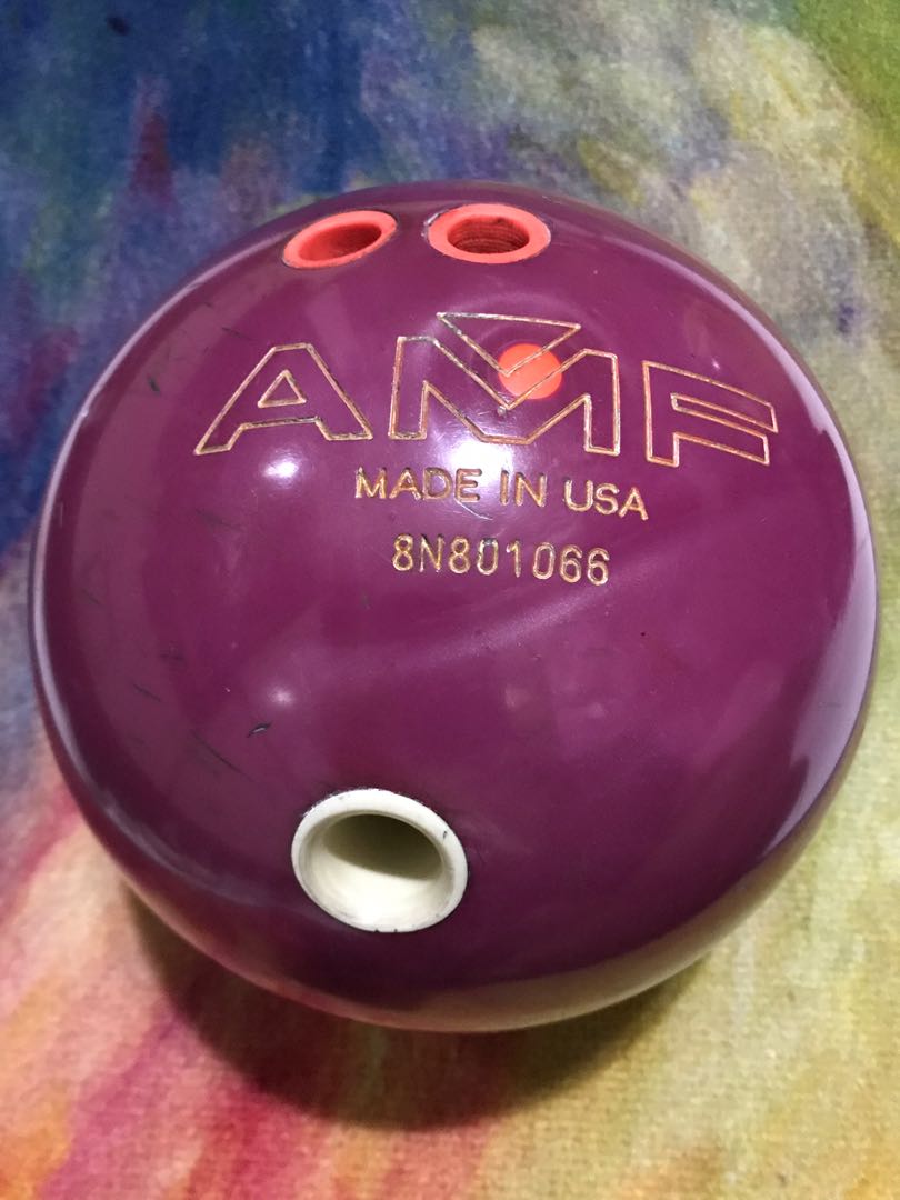 AMF Slam Power-up Series 14lb Reactive Pearl Bowling Ball, Sports ...