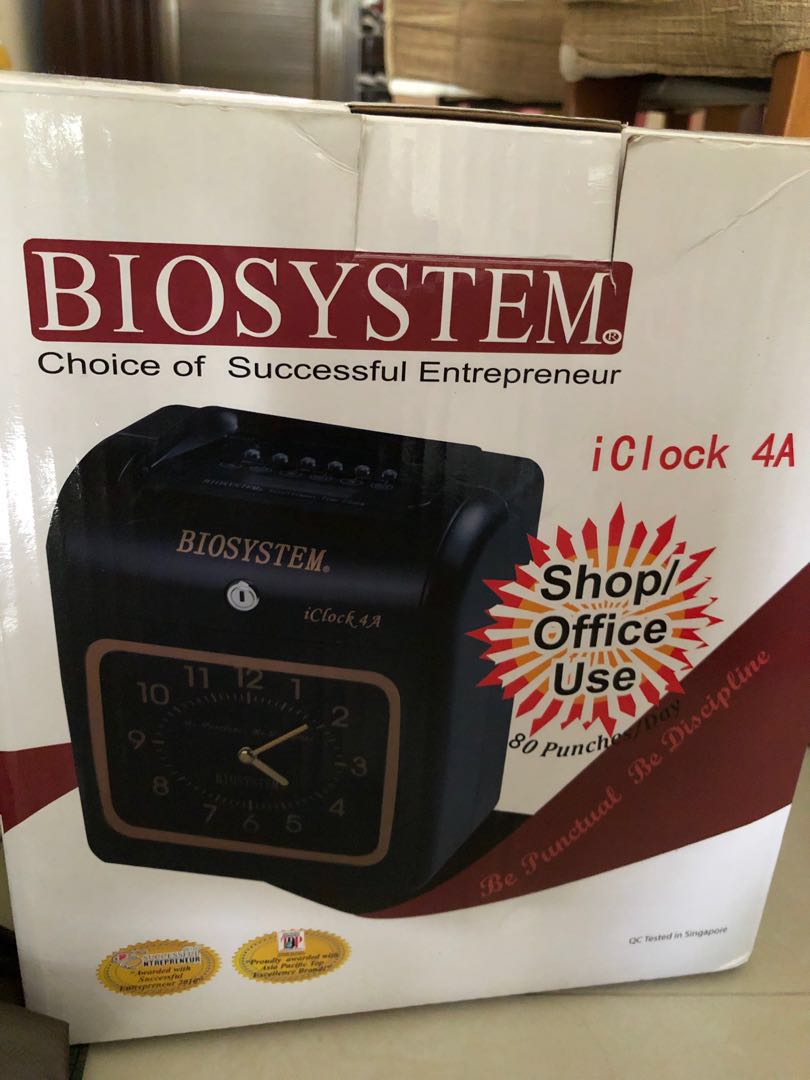 Biosystem Time Clock iclock 4A, Everything Else on Carousell