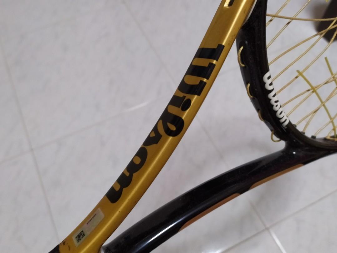 Wilson BLX blade 98 gold tennis racquet, Sports Equipment, Sports ...