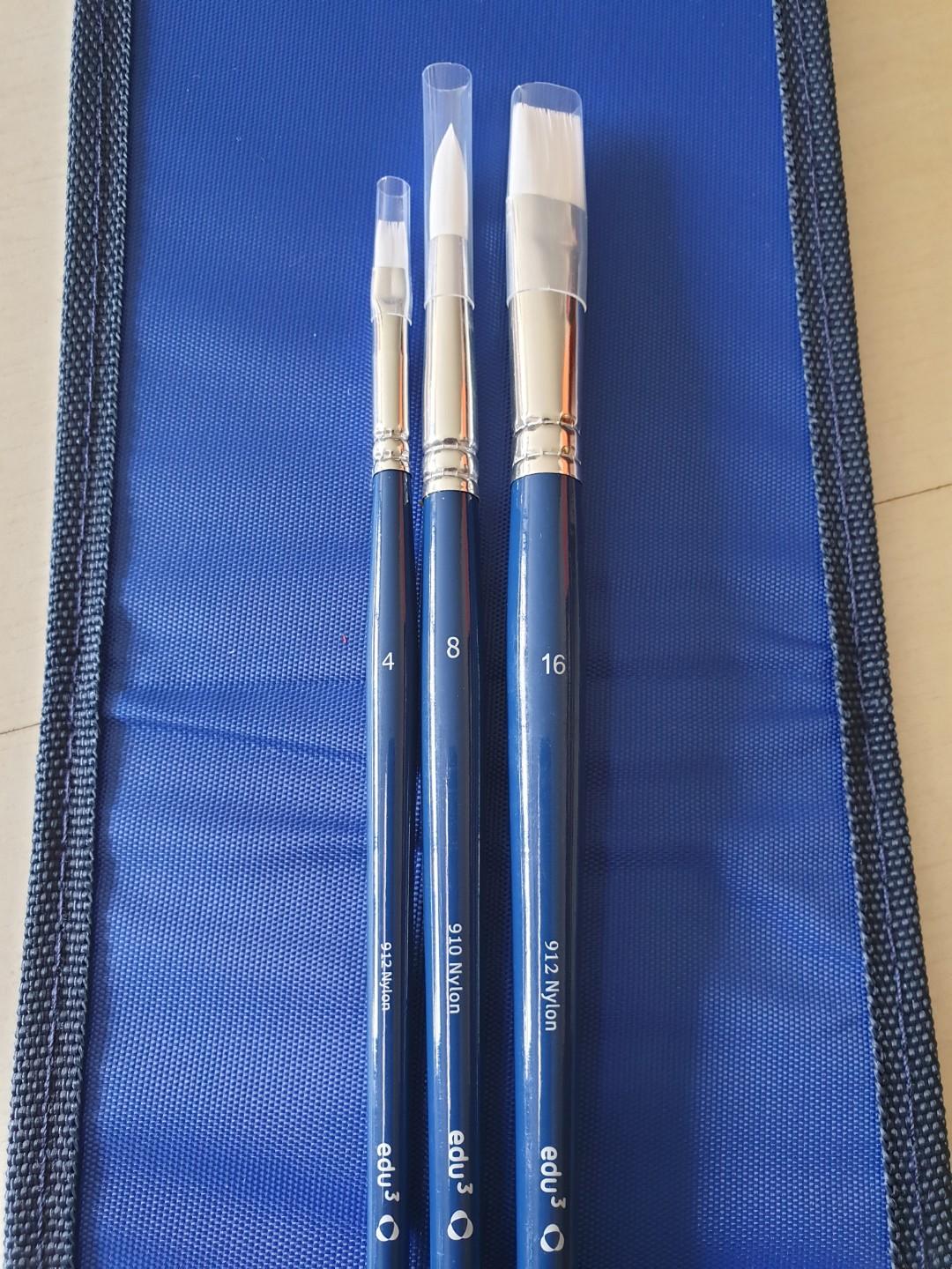 BN Edu3 Nylon Student Artist Brush Paint Wallet, Hobbies & Toys, Stationery & Craft, Stationery ...