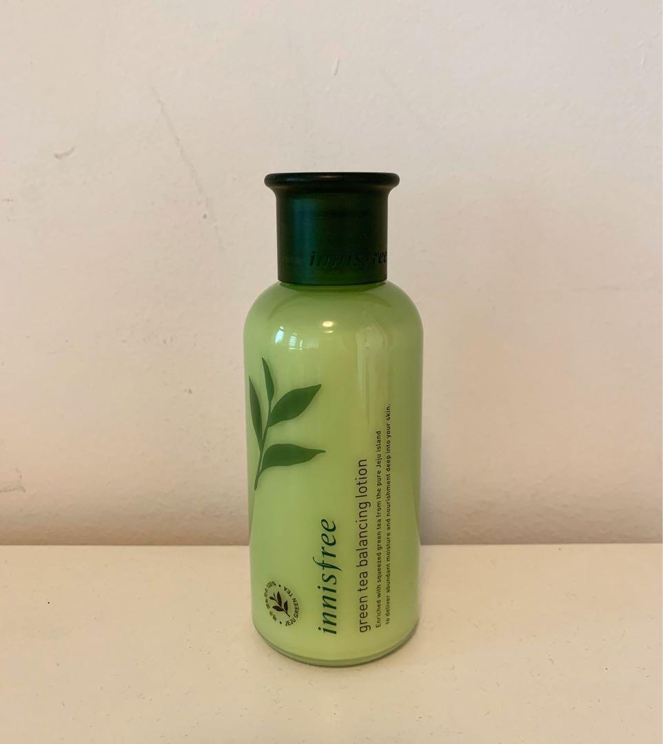 BNIB: Innisfree Green Tea Balancing Lotion 160ml + Free Travel Size 25ml, Beauty & Personal Care ...