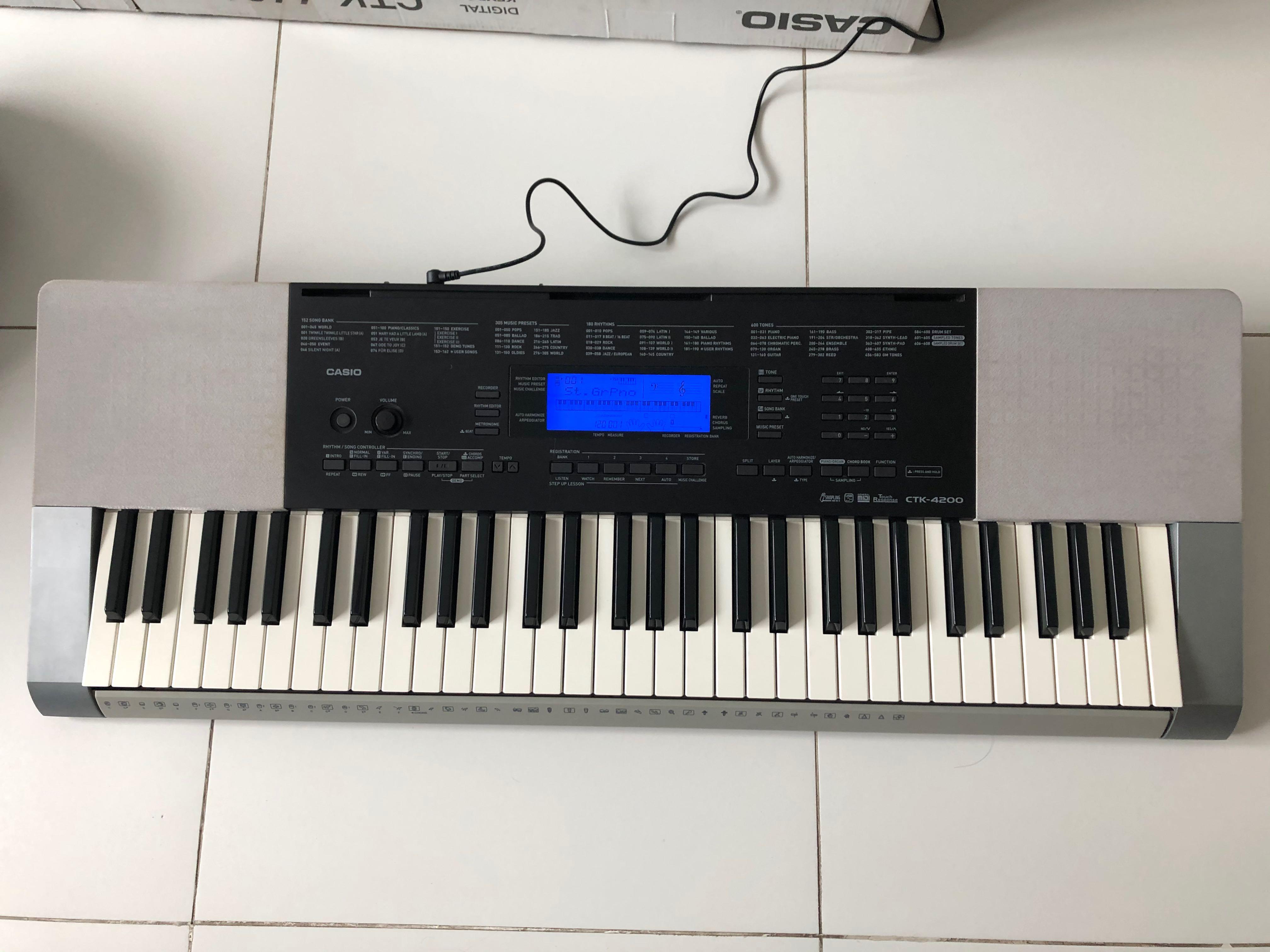 Casio Electronic Keyboard, Hobbies & Toys, Music & Media, Musical ...