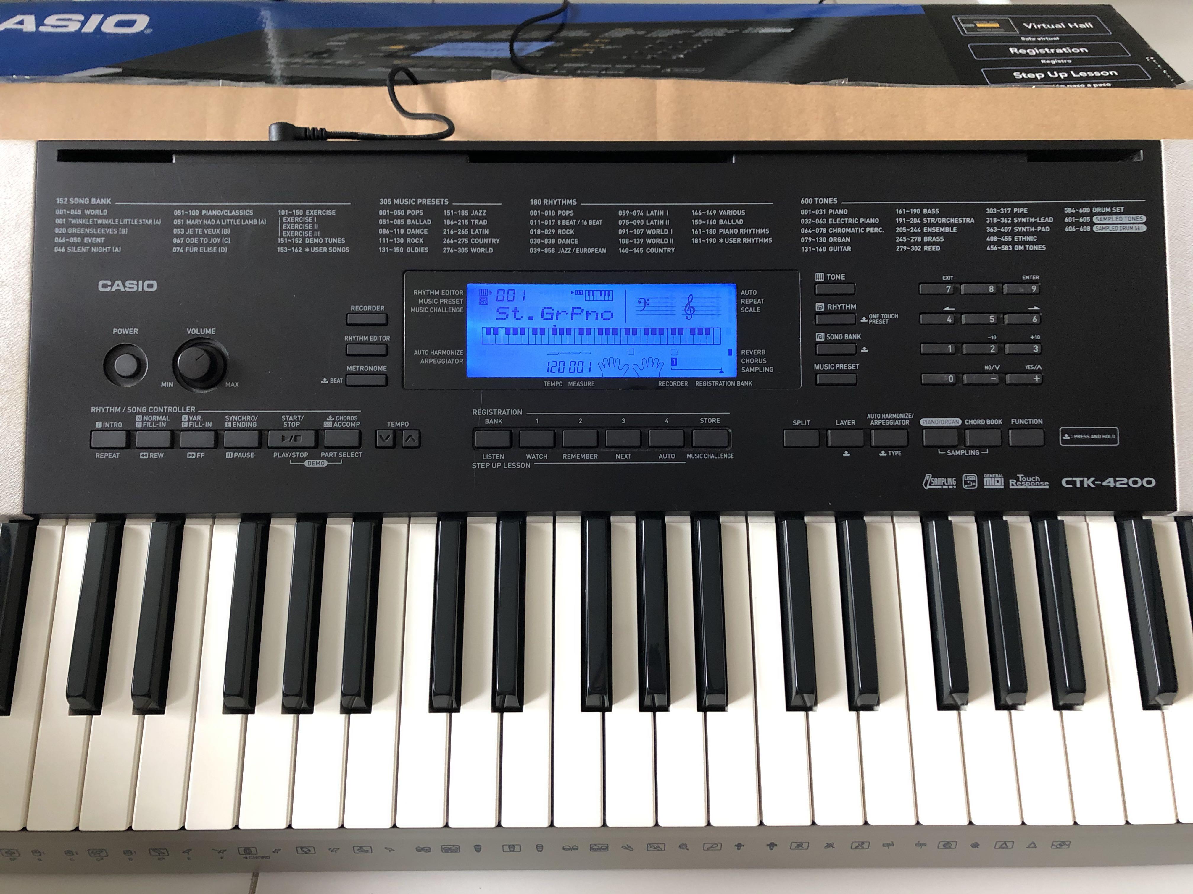 Casio Electronic Keyboard, Hobbies & Toys, Music & Media, Musical ...