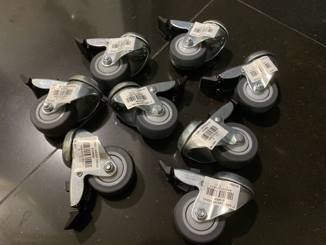 Caster wheel with stopper, Furniture & Home Living, Furniture, Other ...